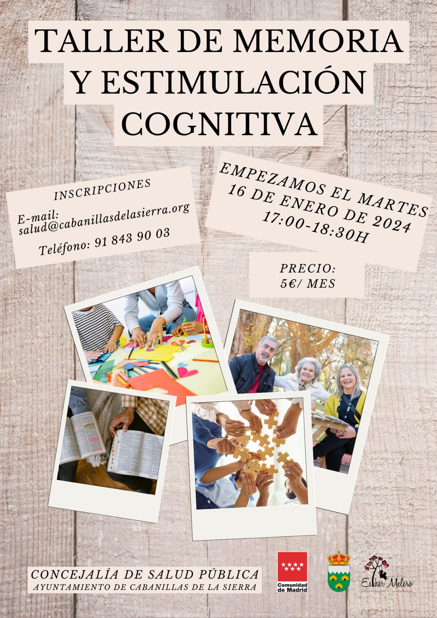 Taller de memoria y estimulación cognitiva - Ayuntamiento de Cabanillas ...